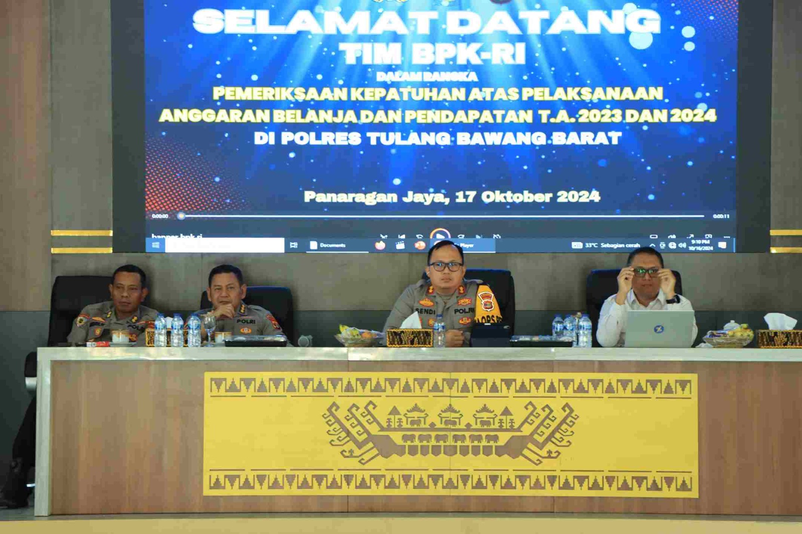 Kapolres Tubaba Menerima Tim Badan Pemeriksa Keuangan Republik ...